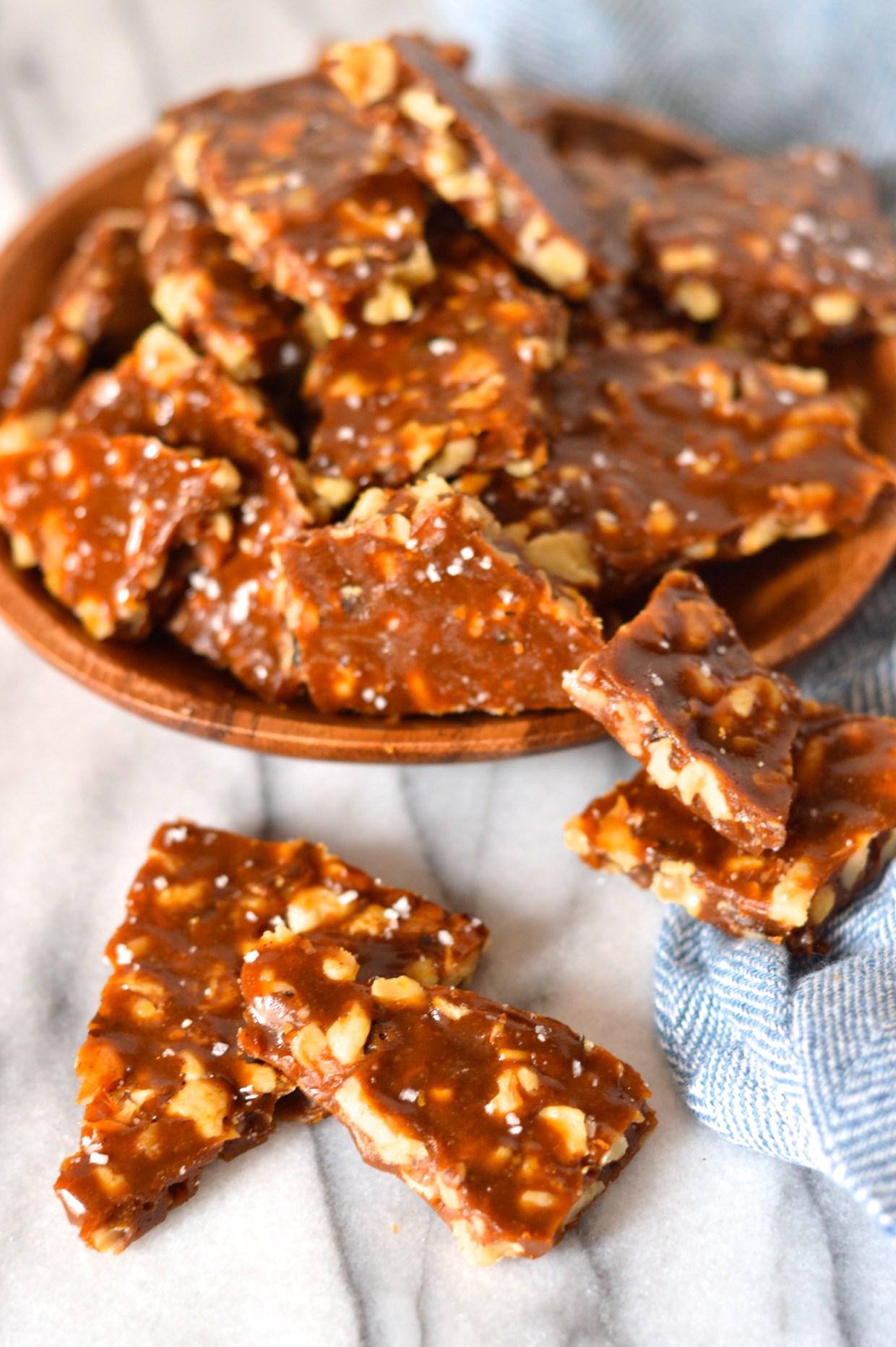 salted maple and molasses walnut brittle | Brooklyn Homemaker