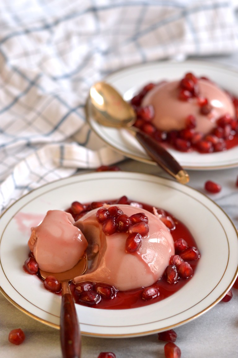 pomegranate panna cotta | Brooklyn Homemaker