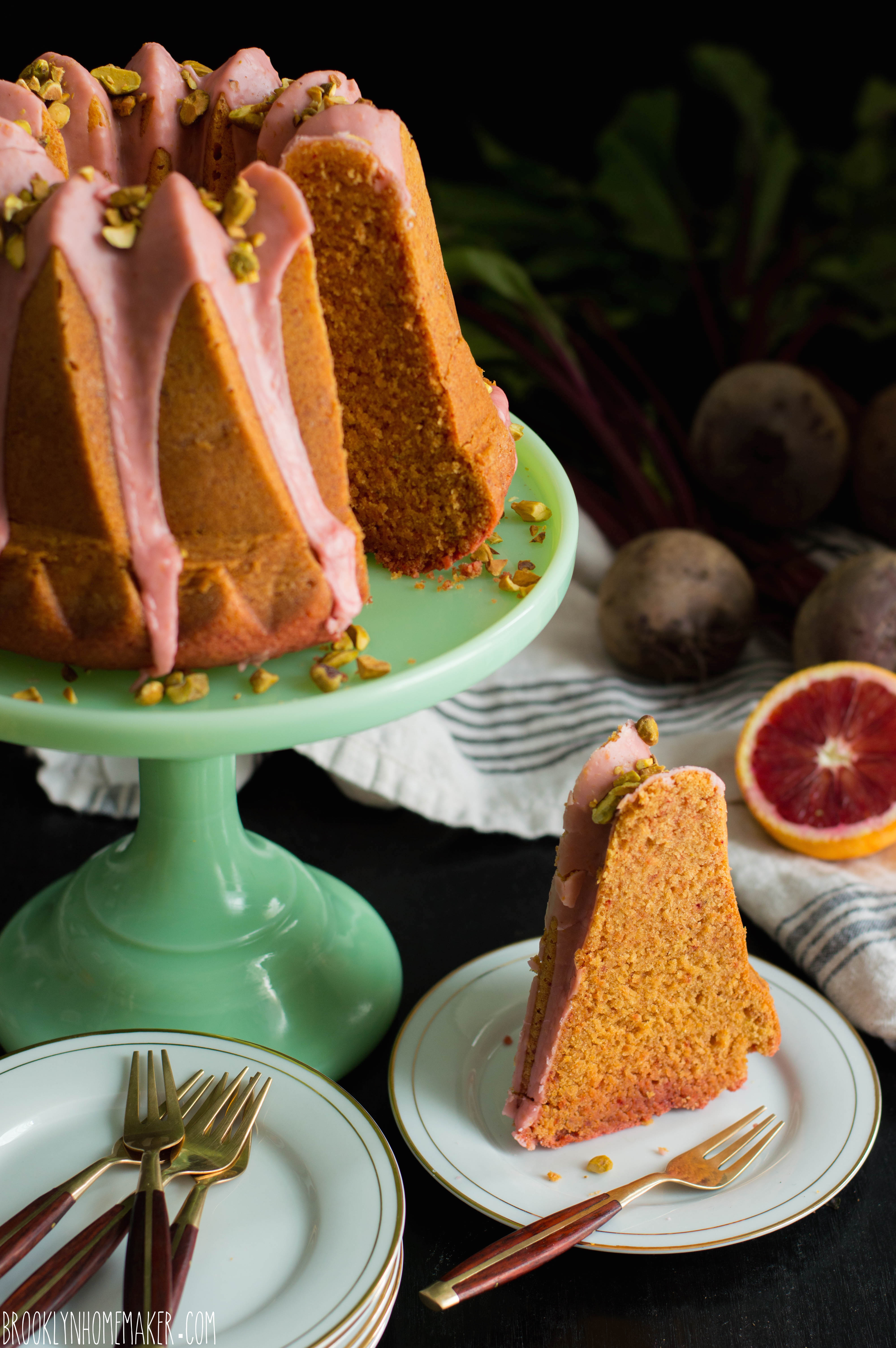 beet and blood orange bundt cake #bundtbakers | Brooklyn Homemaker
